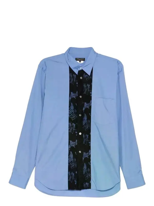 Comme Des Garçons Chest-pocket Shirt - Blue