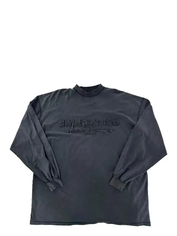 Balenciaga Inside Out Bb Long-sleeve T-shirt - Black