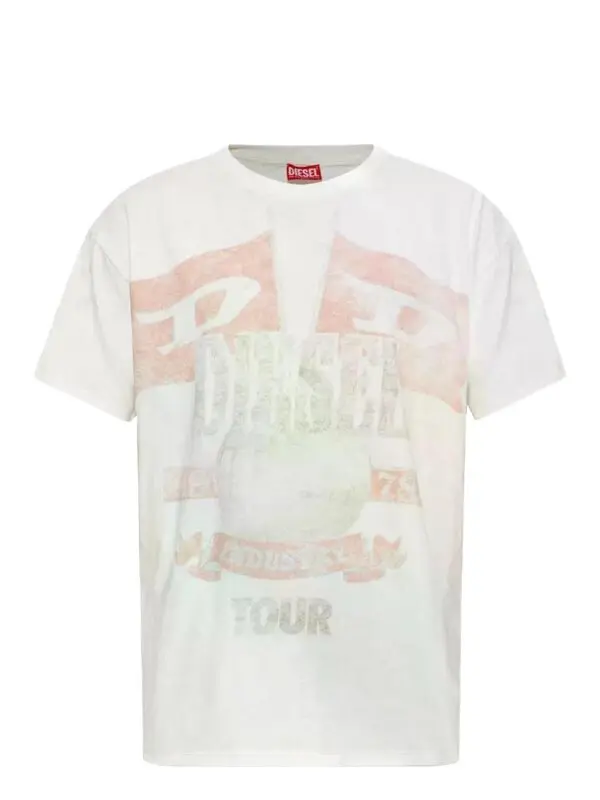 DIESEL® Logo-print T-shirt - Neutrals