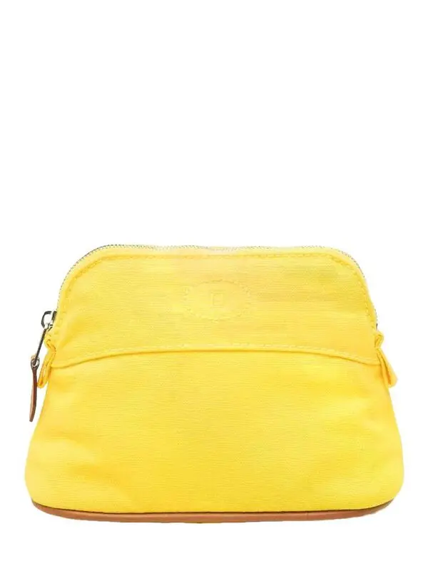 Hermès 2015-2026 Mini Mini Canvas Bolide Case Pouch - Yellow