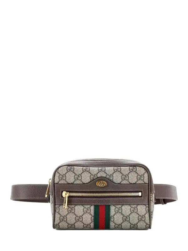 Gucci Ophidia Gg Coated Canvas Small Belt Bag - Brown