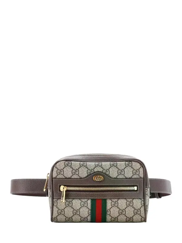 Gucci Ophidia Gg Coated Canvas Small Belt Bag - Brown
