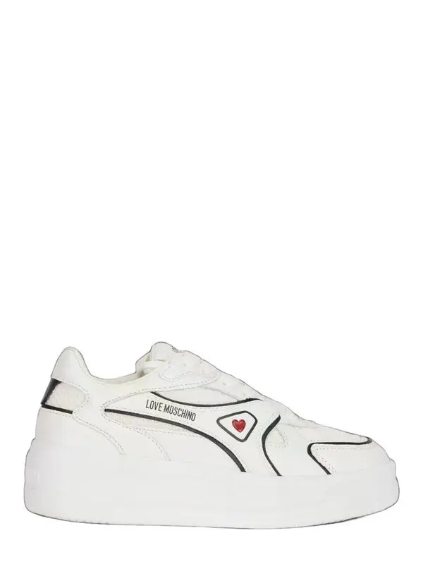Moschino Heart-motif Sneakers - White