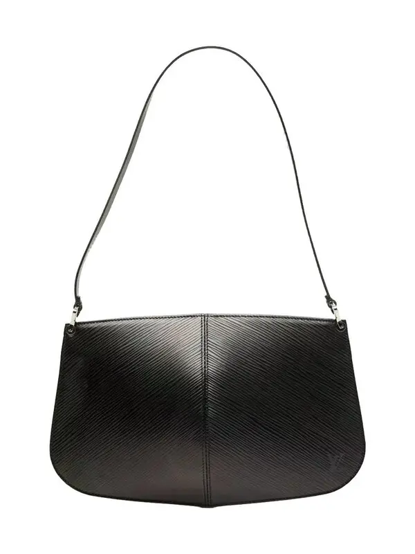 LOUIS VUITTON 2001 Epi Demi Lune Pochette Shoulder Bag - Black