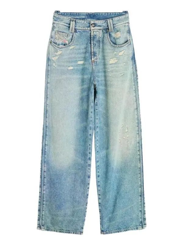 DIESEL® Relaxed Jeans High Waist 1982 D-hakou - Blue