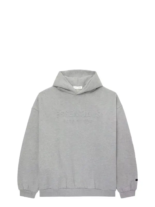 Fear Of God Logo-embossed Hoodie - Grey