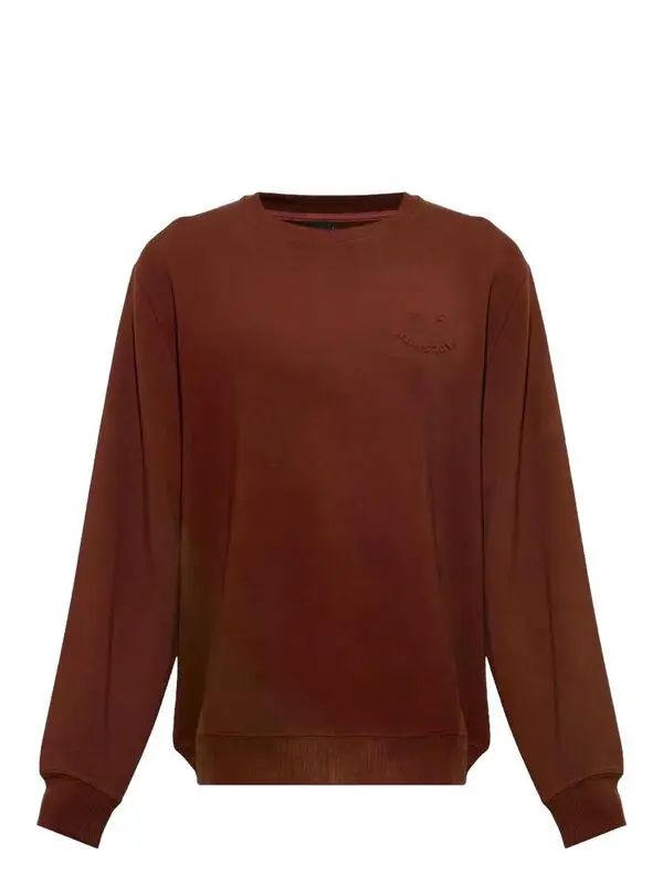 Paul Smith Logo-embossed Crew-neck Sweater - Brown