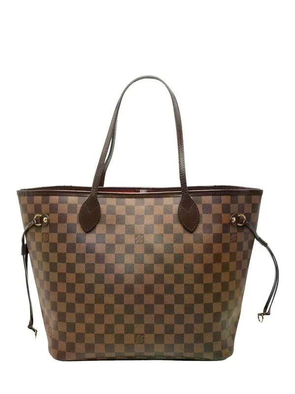 LOUIS VUITTON 2018 Damier Ebene Neverfull Mm Tote Bag - Brown