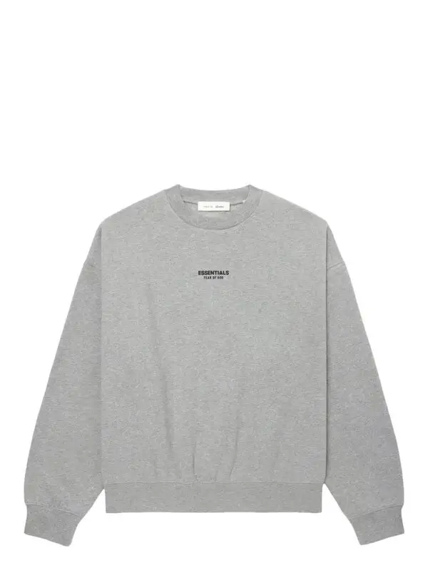 Fear Of God Logo-print Crew-neck Sweater - Grey