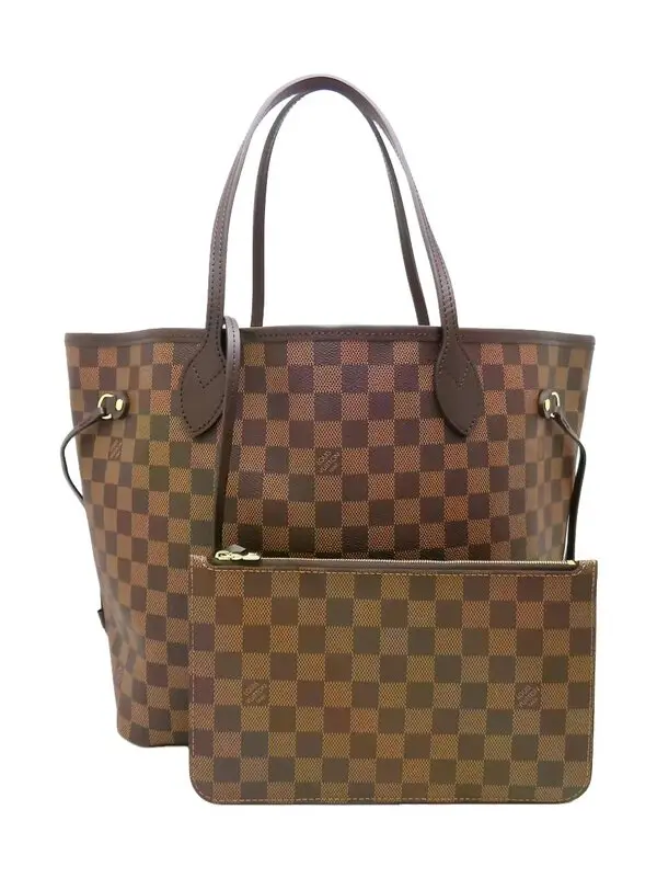 LOUIS VUITTON 2021-2026 Damier Ebene Neverfull Mm Tote Bag - Brown