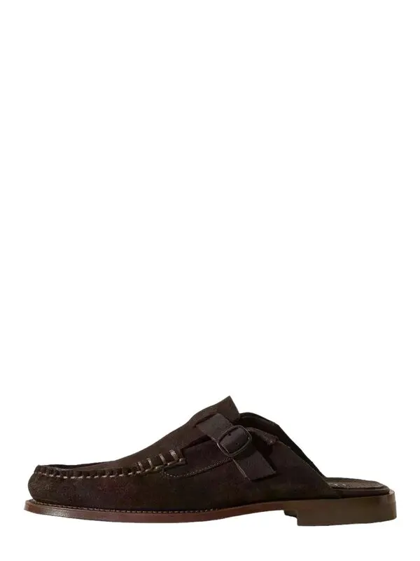 Hereu X Commas Buckle-strap Mules - Brown