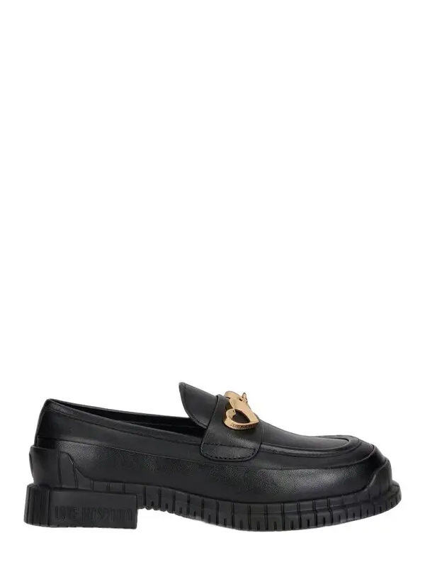 Moschino Heart-motif Loafers - Black