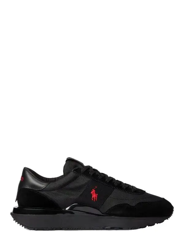 Polo Ralph Lauren Logo-patch Panelled Sneakers - Black