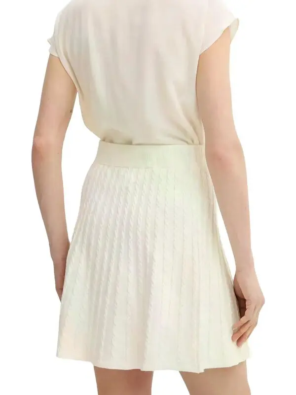 Guess Hanna Cable-knit Mini Skirt - Neutrals