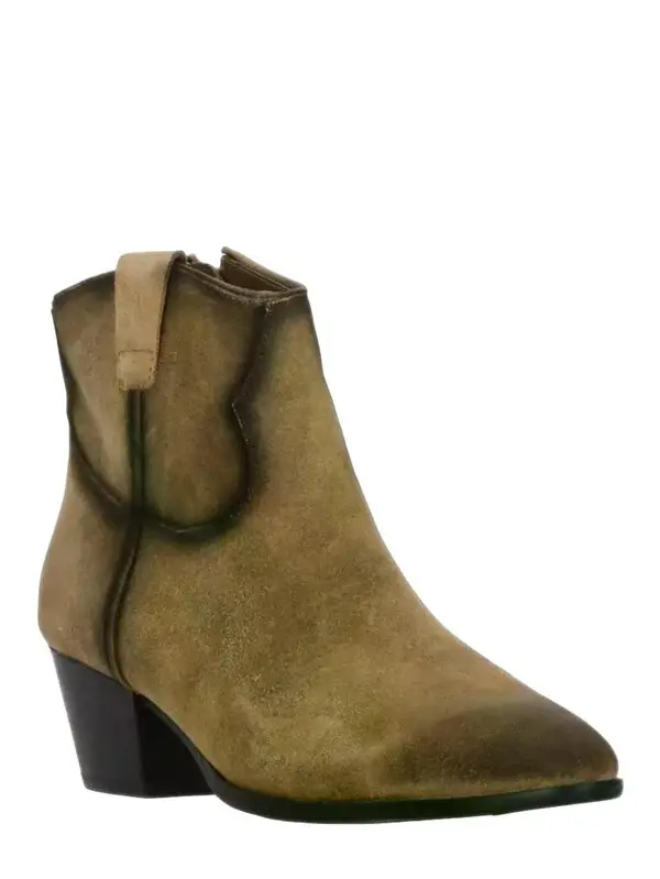 Ash Fame Suede Ankle Boots - Brown