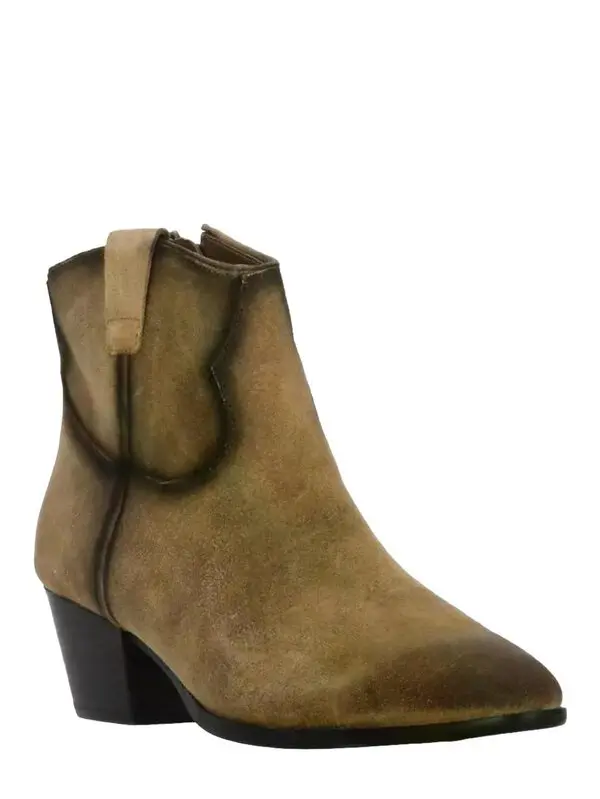 Ash Fame Suede Ankle Boots - Brown