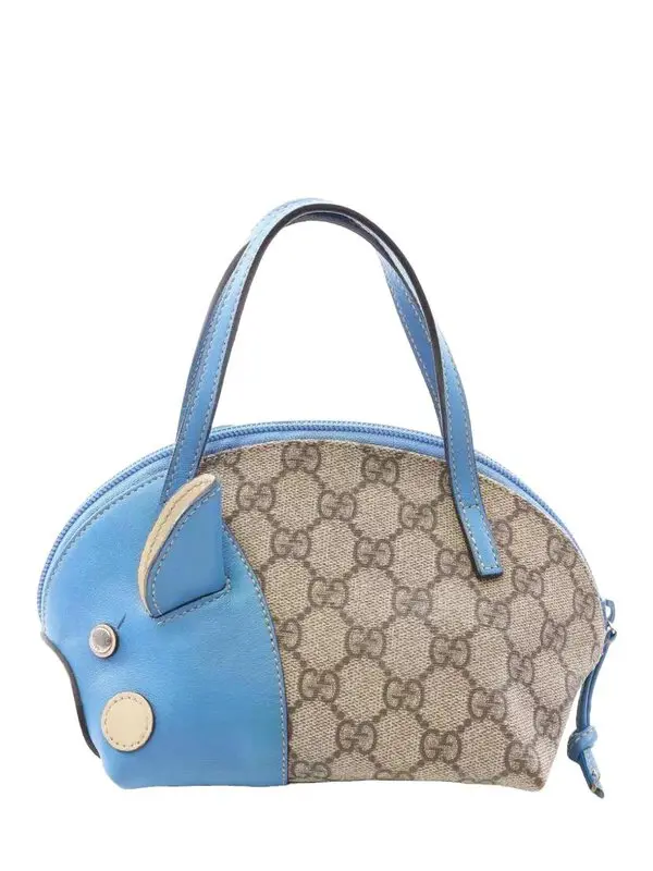 Gucci 2000-2015 Gg Supreme Zoo Handbag - Brown