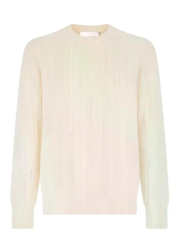 AMARANTO Ribbed-knit Raglan-sleeved Sweater - Neutrals