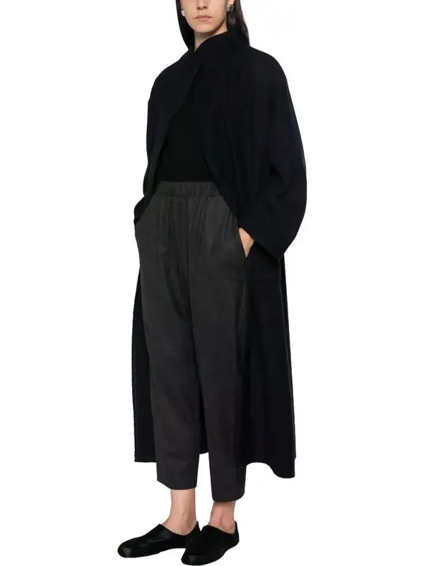 Dusan Flannel Carrot Trousers - Grey