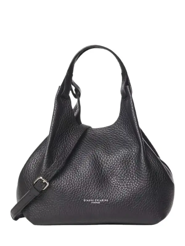 GIANNI CHIARINI Medium Dua Grained-leather Tote Bag - Black