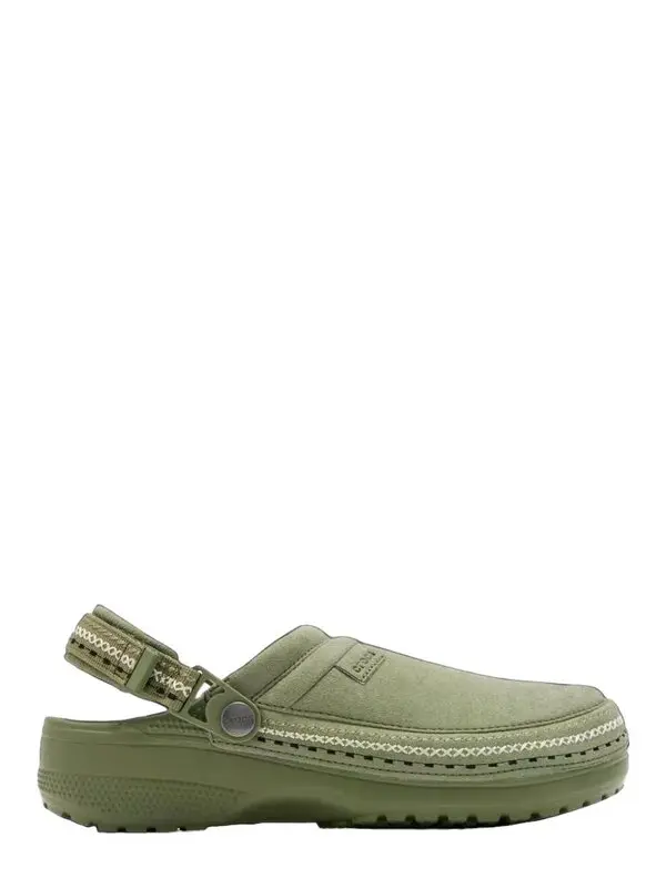 CROCS Topstitched Mules - Green