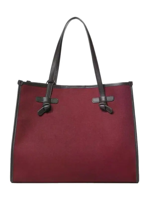 GIANNI CHIARINI Marcella Leather-trim Tote Bag - Red
