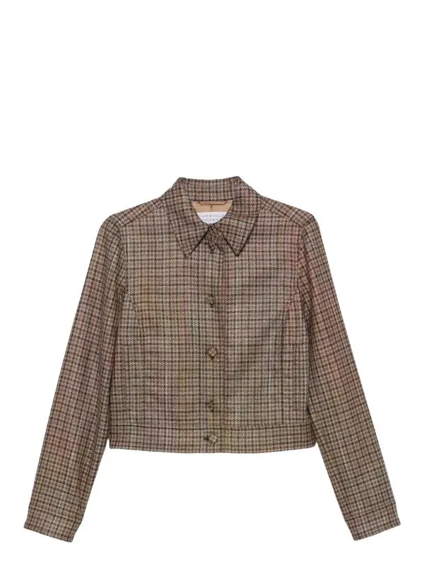 Gabriela Hearst Thereza Micro-check Jacket - Brown