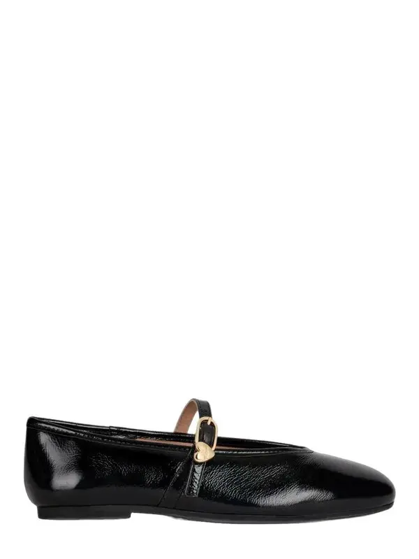 Moschino Patent-leather Ballet Flats - Black