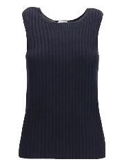 Bottega Veneta Rib Tank Top - Midnight Blue