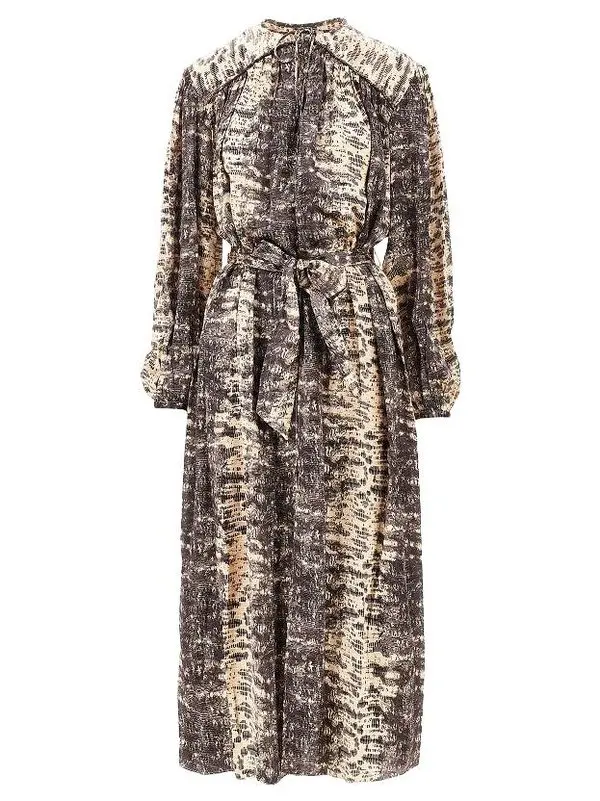 Isabel Marant Étoile Luada' Silk Long Dress - Multicolor