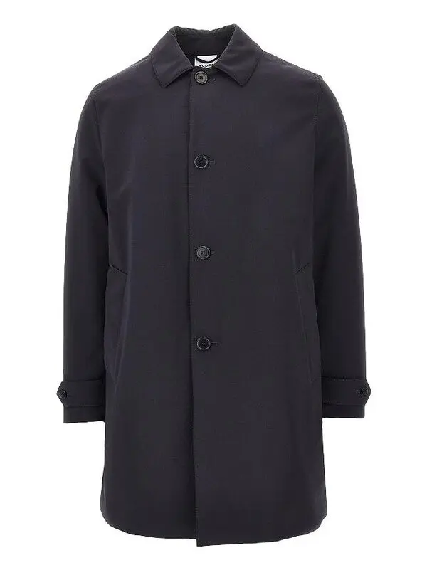 Aspesi Perfetto' Padded Twi Coat - Blue