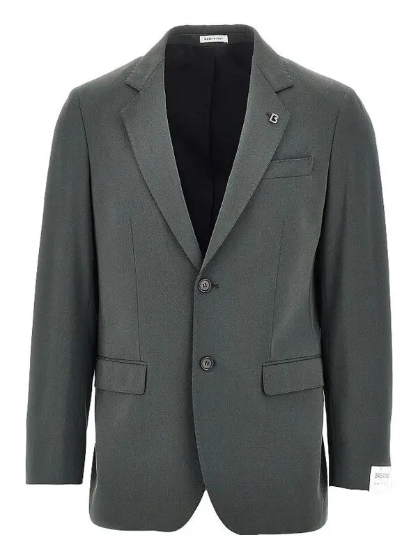 BRERAS Twill Single-breasted Jacket - Green