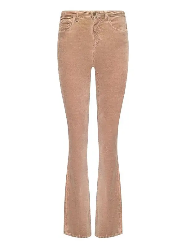 L'Agence Stevie Velvet High-rise Straight-leg Jeans - Dusk