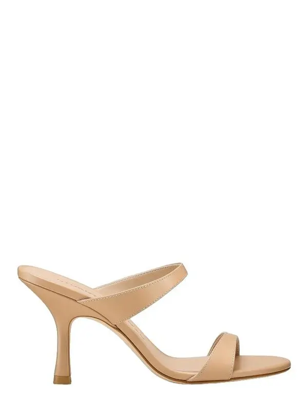 STUART WEITZMAN Nudist 85mm Leather Sandals - Adobe
