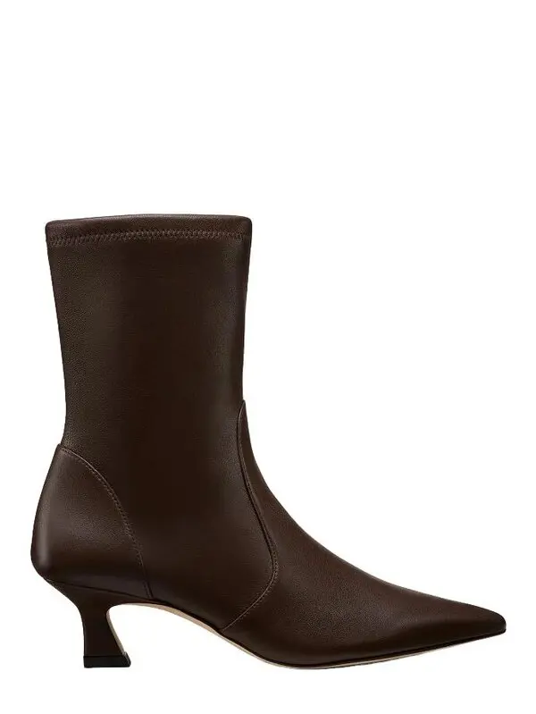 STUART WEITZMAN Vinnie 50mm Leather Boots - Walnut
