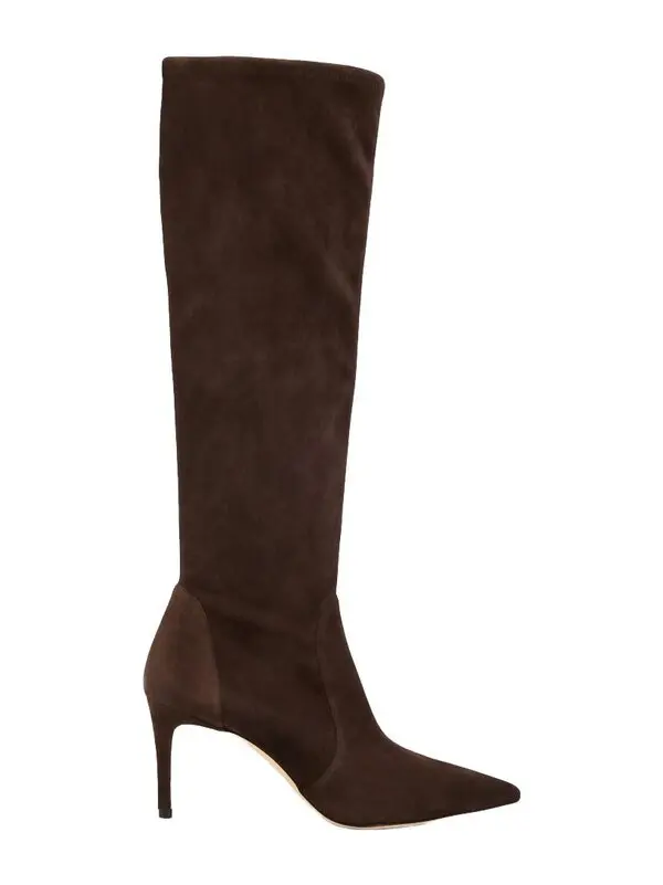 STUART WEITZMAN Power 75 75mm Suede Boots - Midnight Espresso