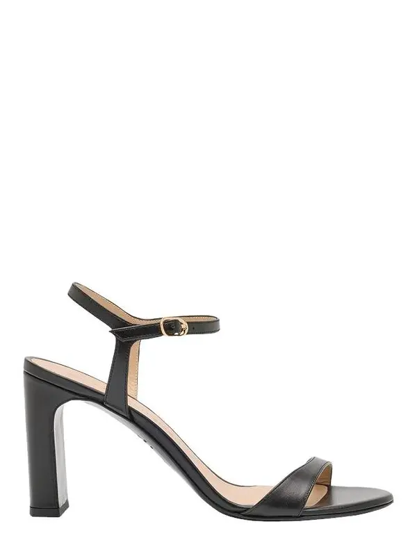 STUART WEITZMAN Babette 85mm Leather Sandals - Black