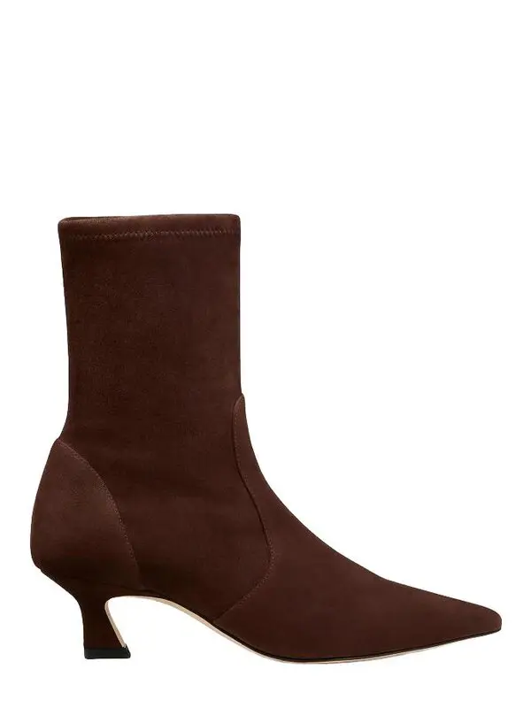 STUART WEITZMAN Vinnie 50mm Suede Ankle Boots - Walnut