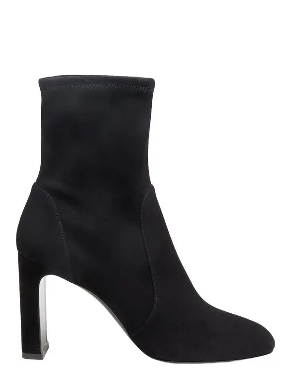 STUART WEITZMAN Babette 85mm Suede Booties - Black