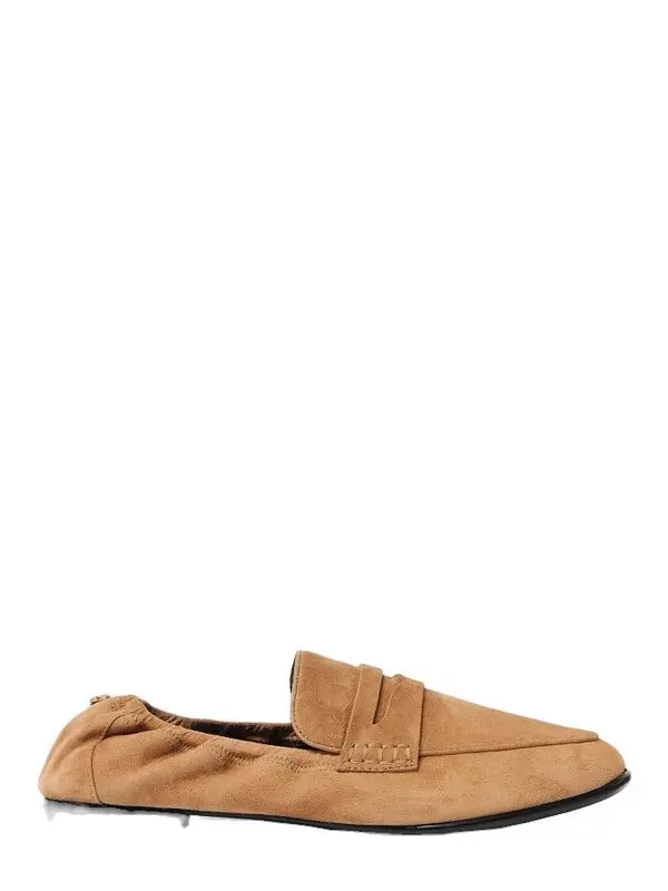 Simkhai Danna Suede Loafers - Light Camel
