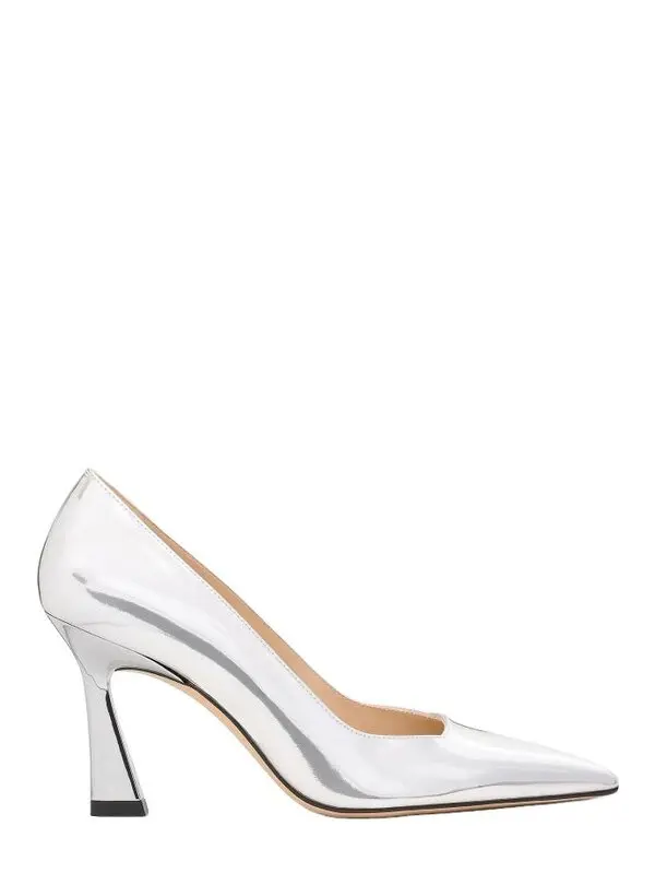 STUART WEITZMAN Vinnie 85mm Leather Pumps - Silver