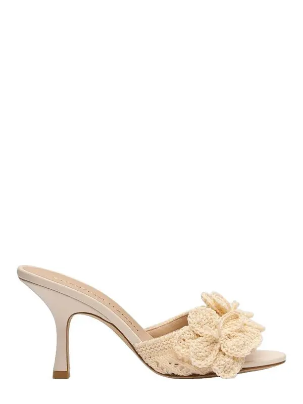 STUART WEITZMAN Lotus 85mm Slide Sandals - Chalk