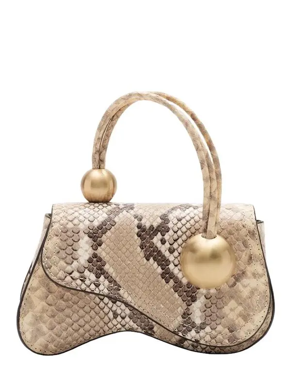 Cult Gaia Kazia Nano Crossbody Bag - Faded Python