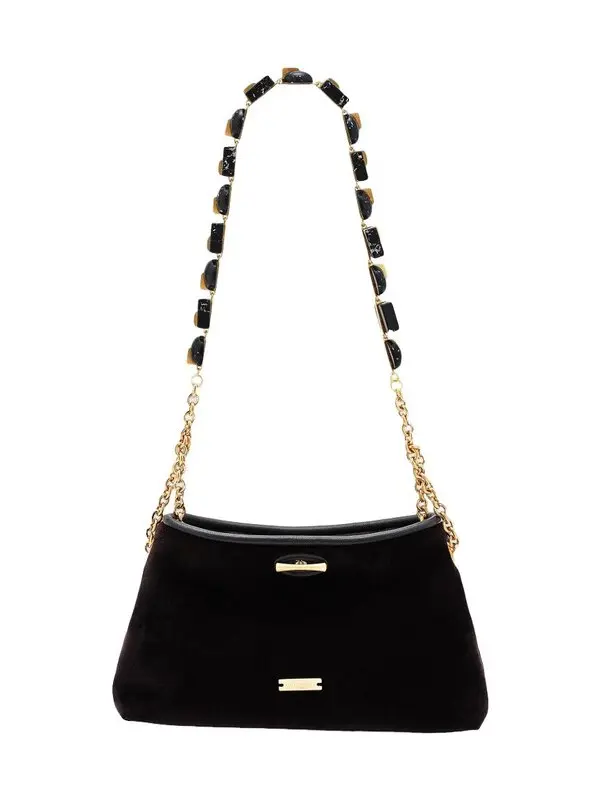 Cult Gaia Mini Kiraz Studded-strap Shoulder Bag - Black
