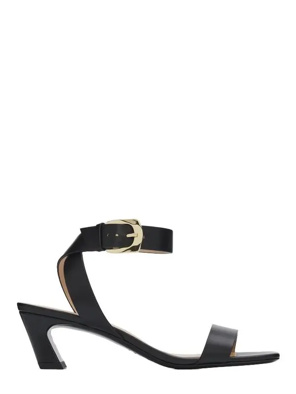 STUART WEITZMAN Sai 50mm Leather Block-heel Sandals - Black
