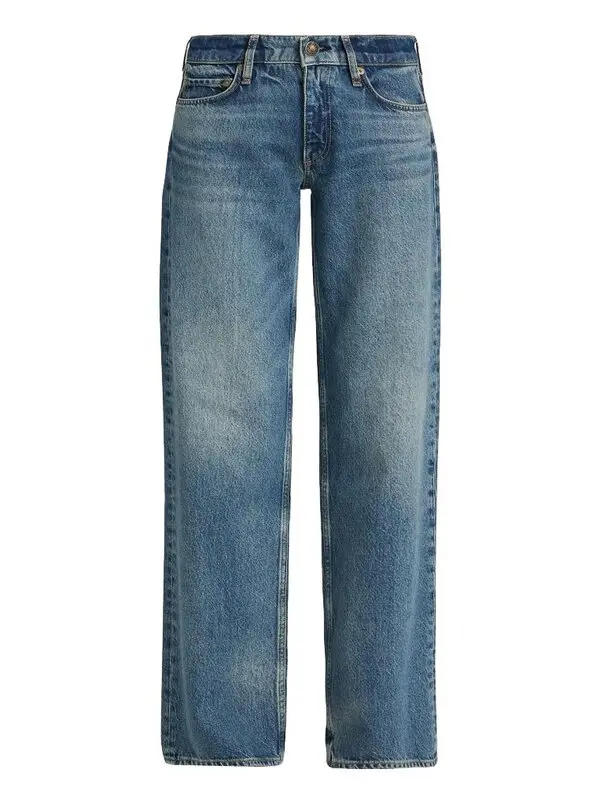 Rag & Bone Cam Low-rise Full Straight-leg Jeans - Echo