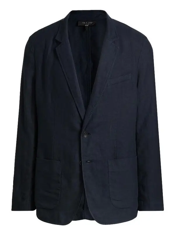 Rag & Bone Butler Patch Pocket Linen Blazer - Salute