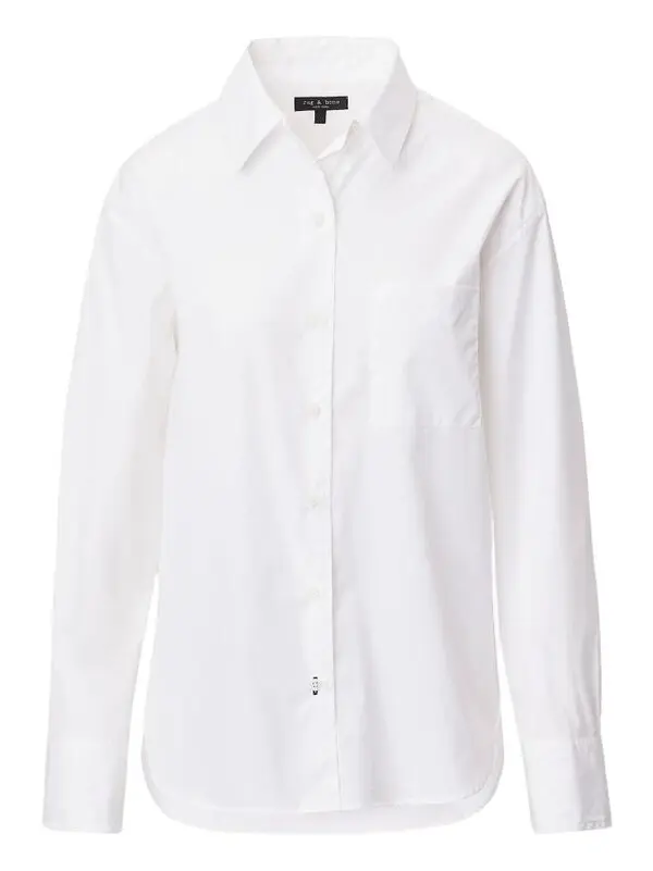 Rag & Bone Connie Cotton Button-front Shirt - White
