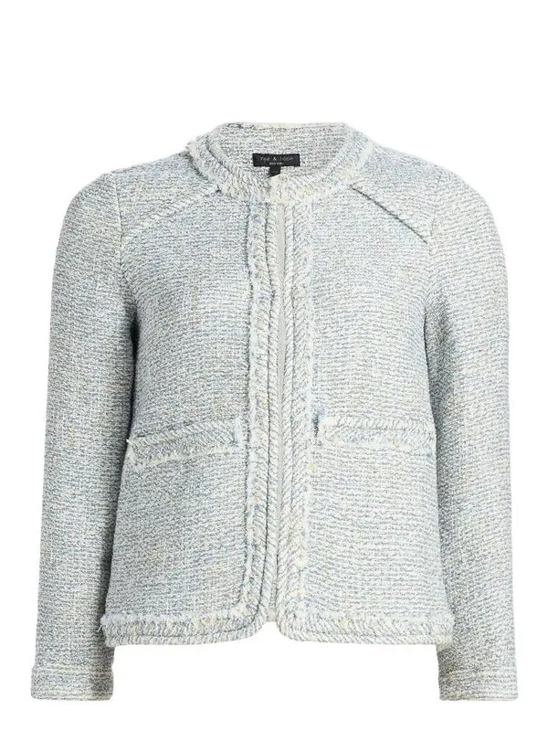 Rag & Bone Clarice Tweed Jacket - Blue Multi