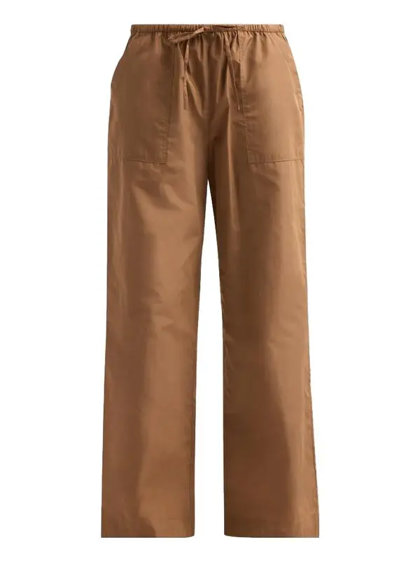 Rag & Bone Claire Taffeta Drawstring Pants - Camel